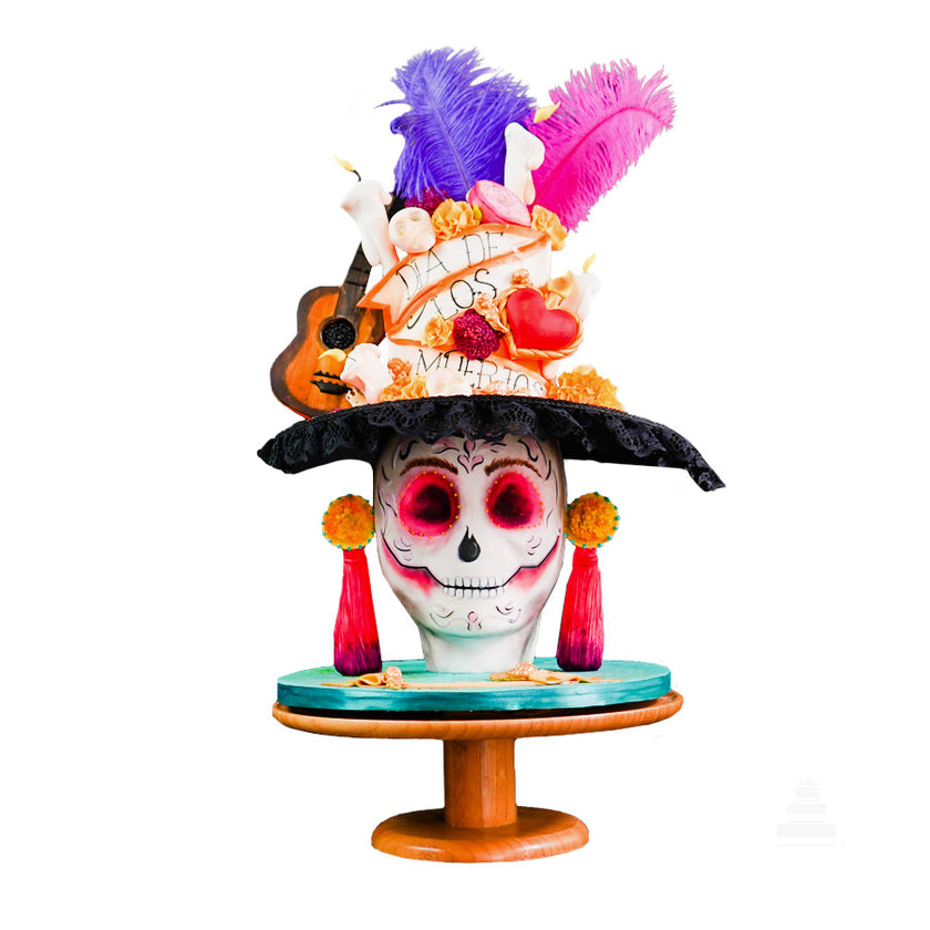 Pastel Catrina para Día de Muertos - Mexican Skull Cake – L Autrichienne