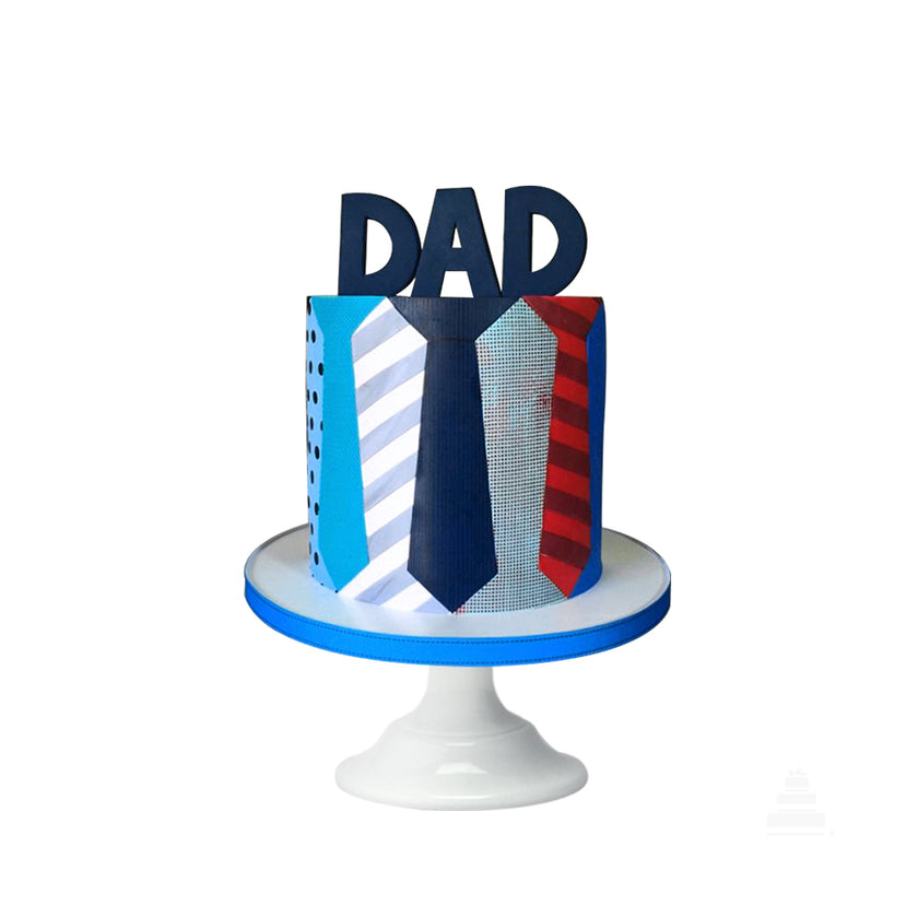 Dad Cake, pastel decorado con corbatas para señor – L Autrichienne