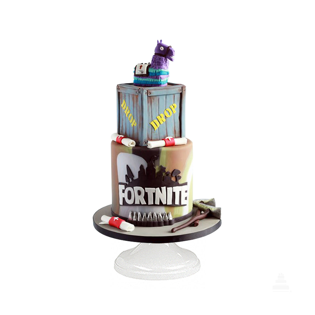 Pastel decorado de Fortnite Loot llama – L Autrichienne