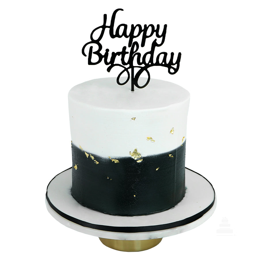 Happy Birthday banner cake, Pastel con letrero de Happy Birthday – L ...